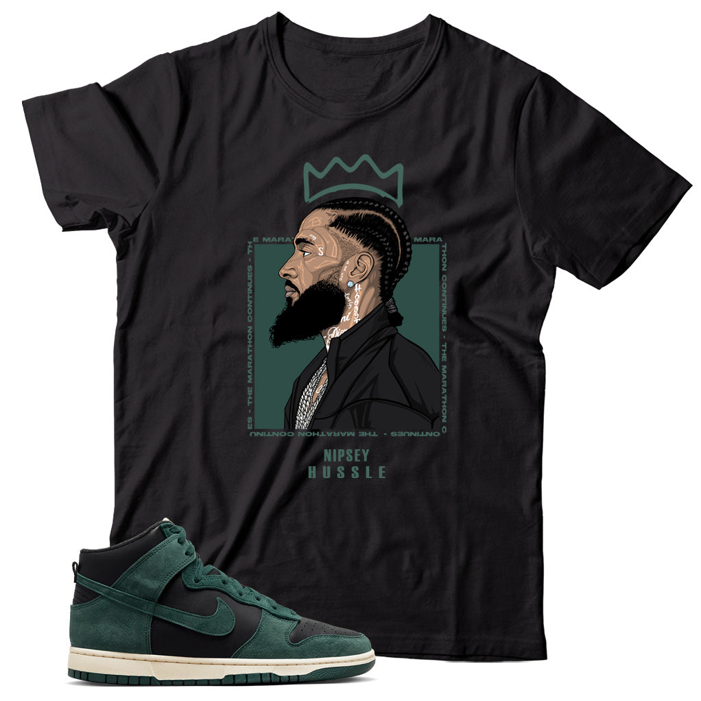 Nike Dunk High Faded Spruce Collection - Shirt Match Kicks